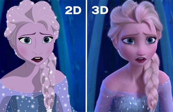5 diferencias clave entre animación 2D Y 3D